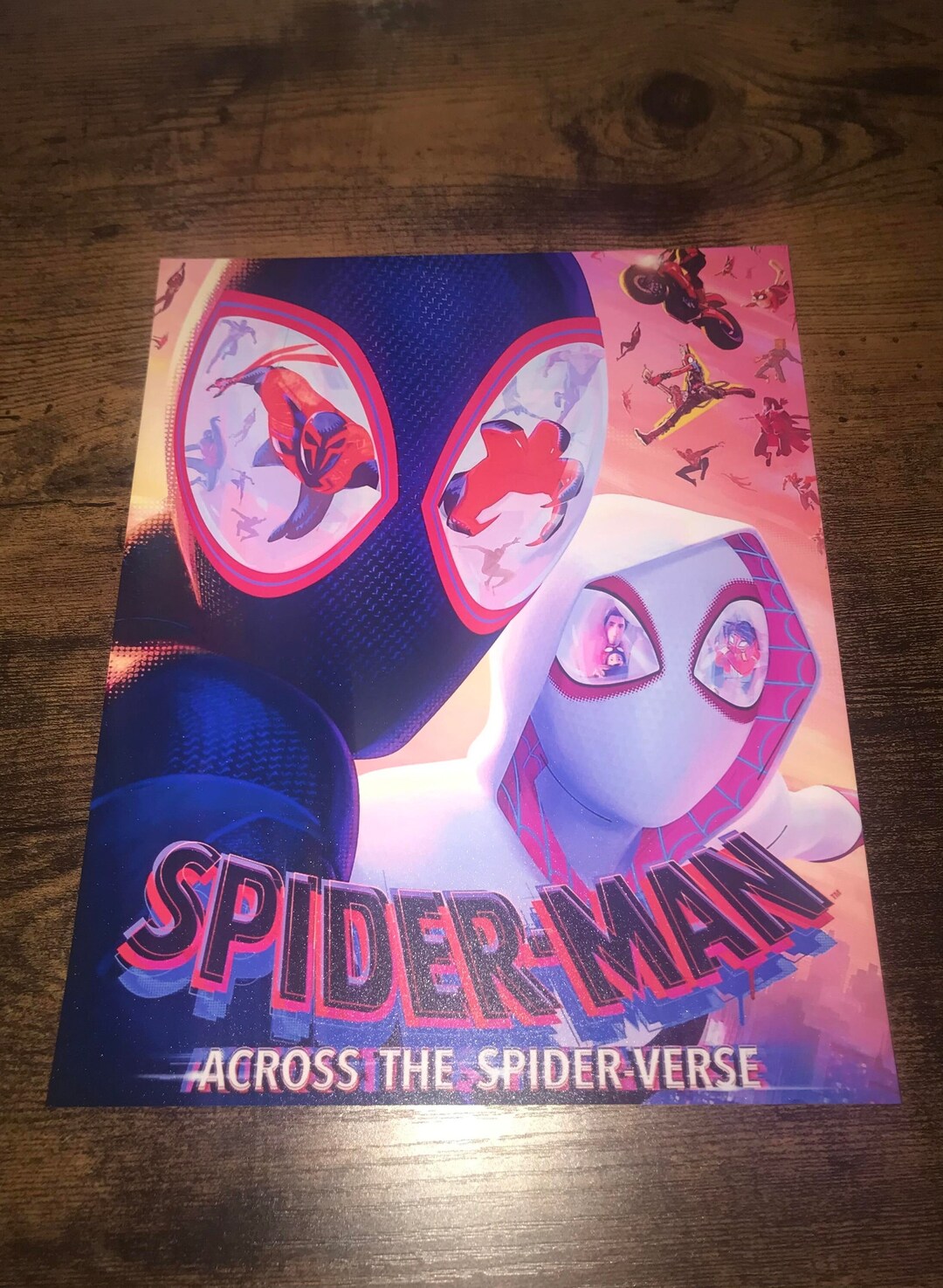 Spider-man Miles & Gwen Poster Print Across the Spider-verse 10x8 ...