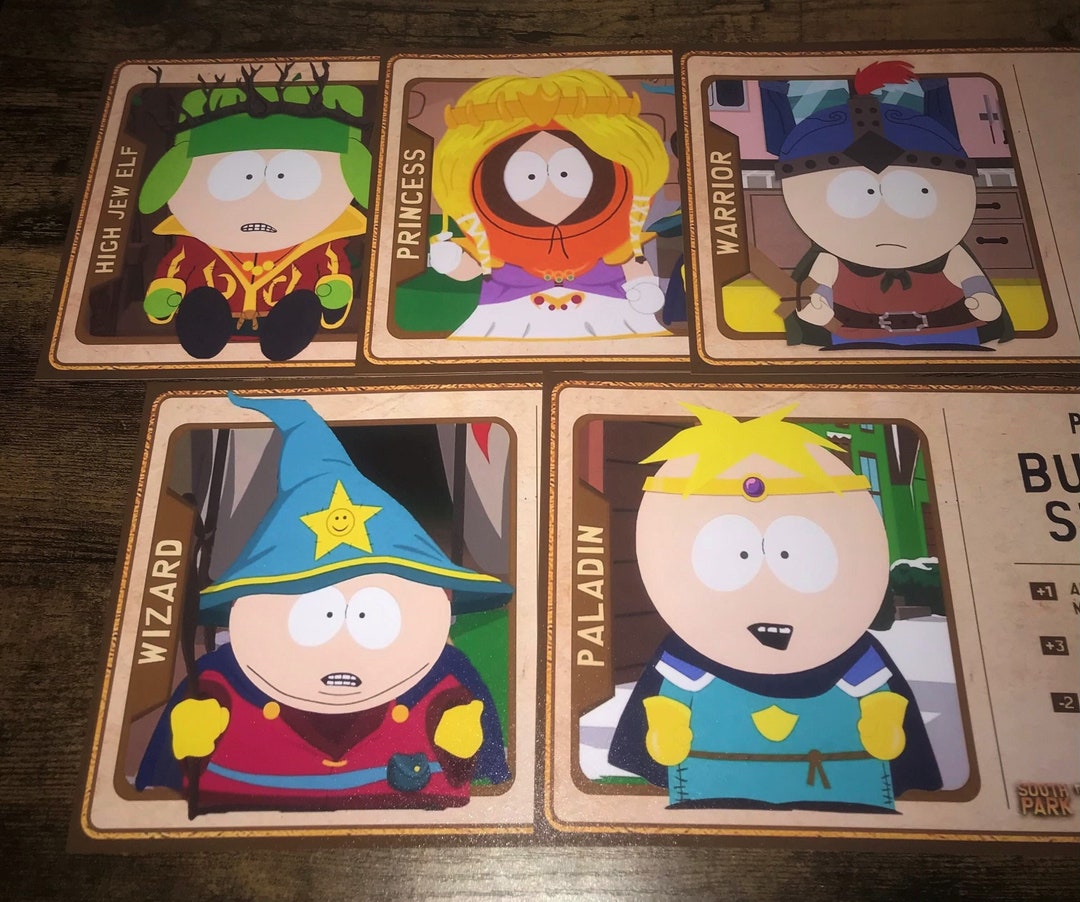 South Park TSOT Character Profile Prints 26cm X 15cm Deluxe Satin ...