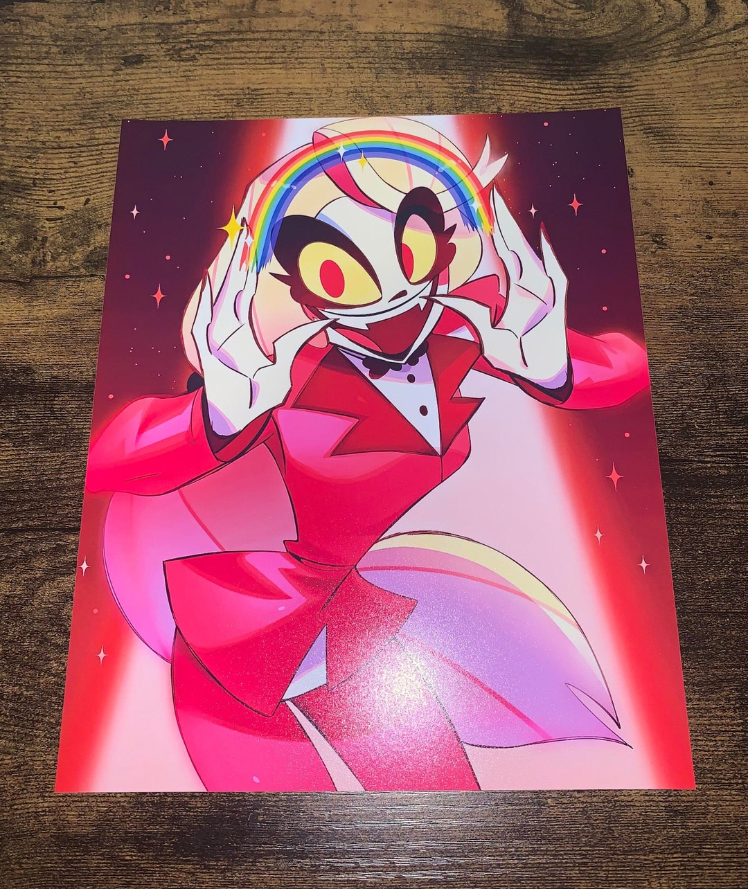 Hazbin Hotel Charlie Morningstar 10x8 Poster Print Deluxe Satin Surface ...