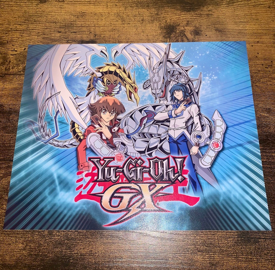 Yu-gi-oh GX Jaden Yuki & Zane Truesdale 10x8 Poster Print Deluxe Satin ...