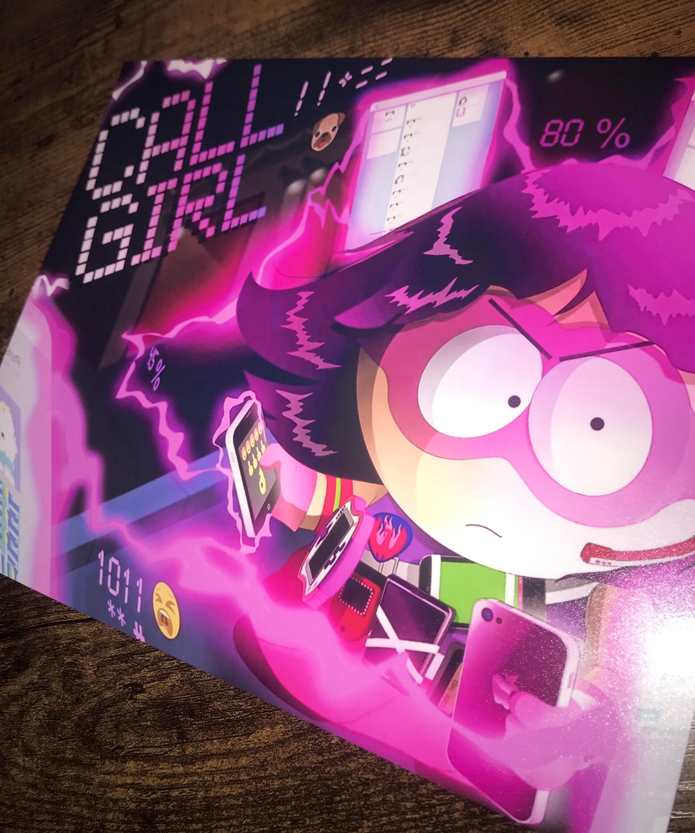 South Park Call Girl 10x8 Poster Print Deluxe Satin Etsy Australia