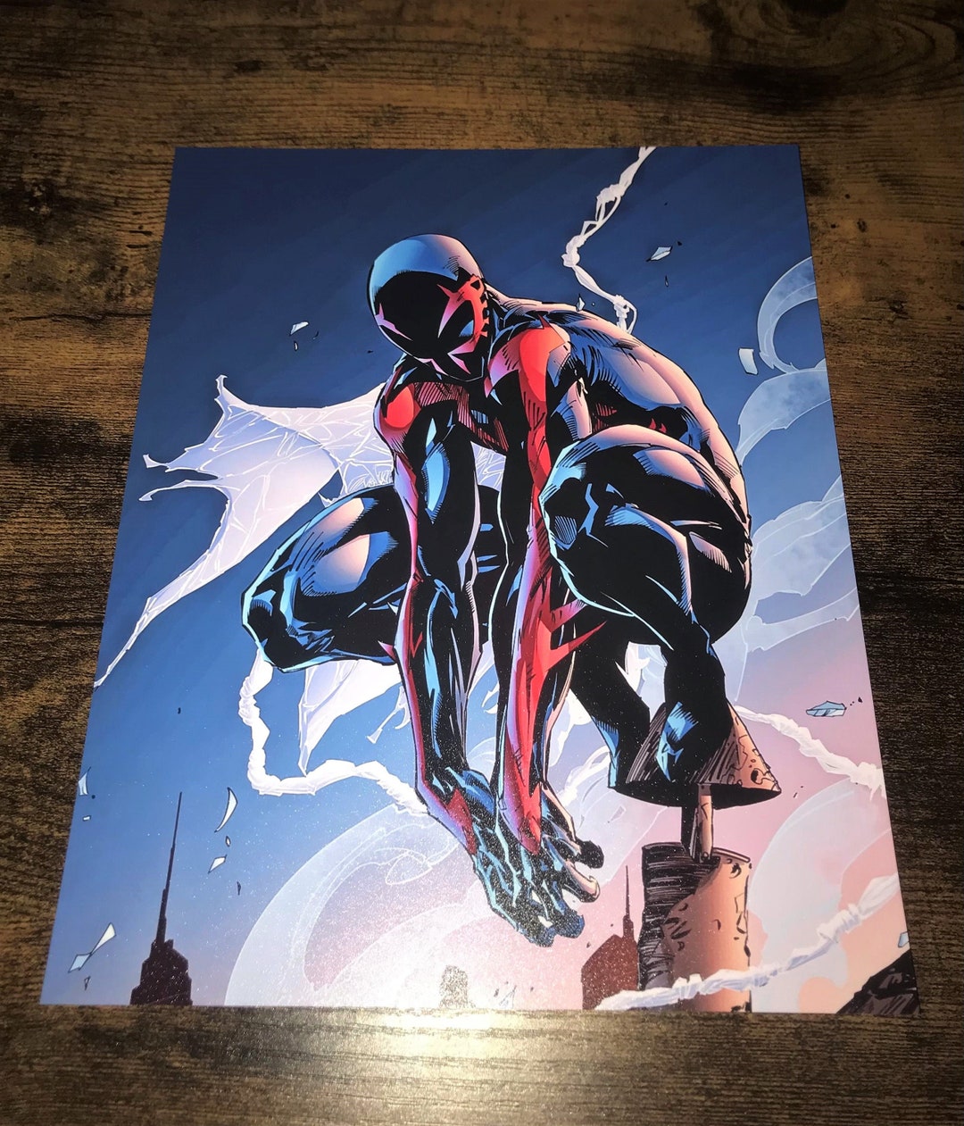 Spider-man 2099 Poster Miguel O'hara 10x8 Poster Print Deluxe Satin ...