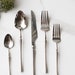 5 Pieces Set MILAN Mirror Silver Flatware - Etsy