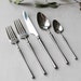 5 Pieces Set MILAN Mirror Silver Flatware - Etsy
