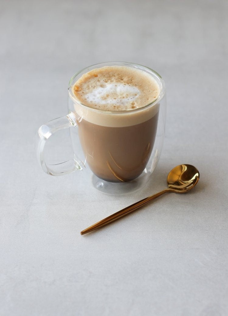 Handmade Double Wall Glass Cup With Handle - Heat Resistant Insulated ...