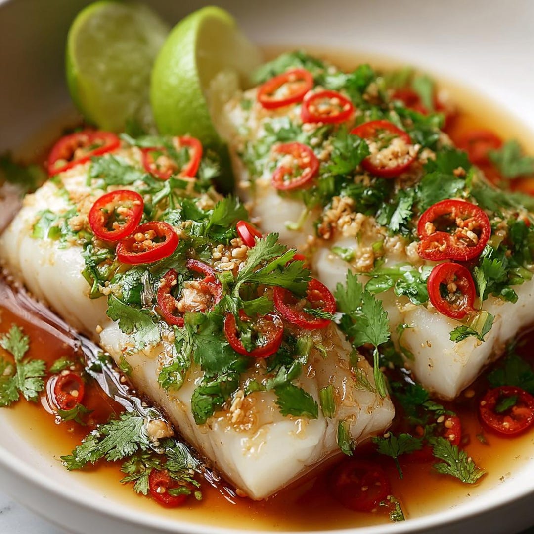 Thai Lime-garlic Steamed Fish - Etsy