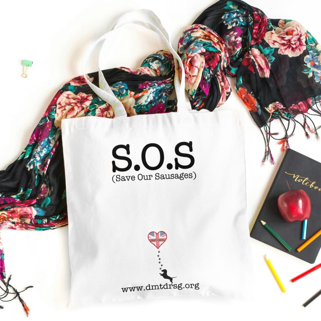 Dachshund Tote Bag, Charity Sausage Dog, Rescue Dog, Donation, Dog ...