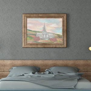 LDS Temple Fine Art - Cardstock Print - Original Artwork - Bountiful ...