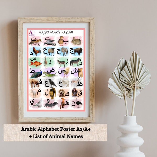 Arabic Poster for Children - Etsy