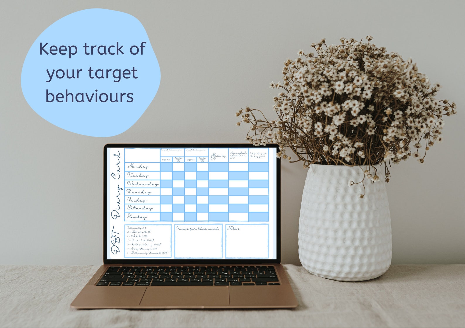 DBT Diary Card Skills Tracker Printable Download - Etsy