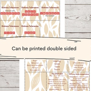 DBT Flash Cards | Dialectical Behavioural Therapy Skills Cards | BPD ...