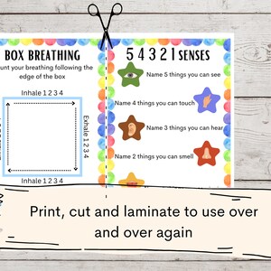 Grounding Techniques Flash Cards | Coping Skills | Anxiety Flashcards ...