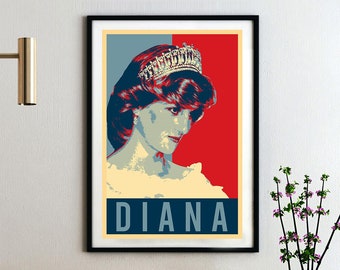 Princess Diana Canvas Art - Etsy