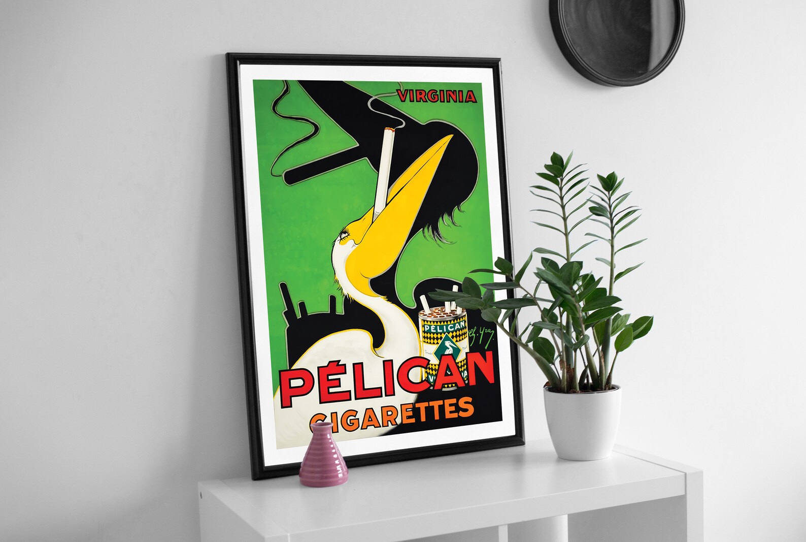 Pelican Cigarettes Vintage Poster - Etsy