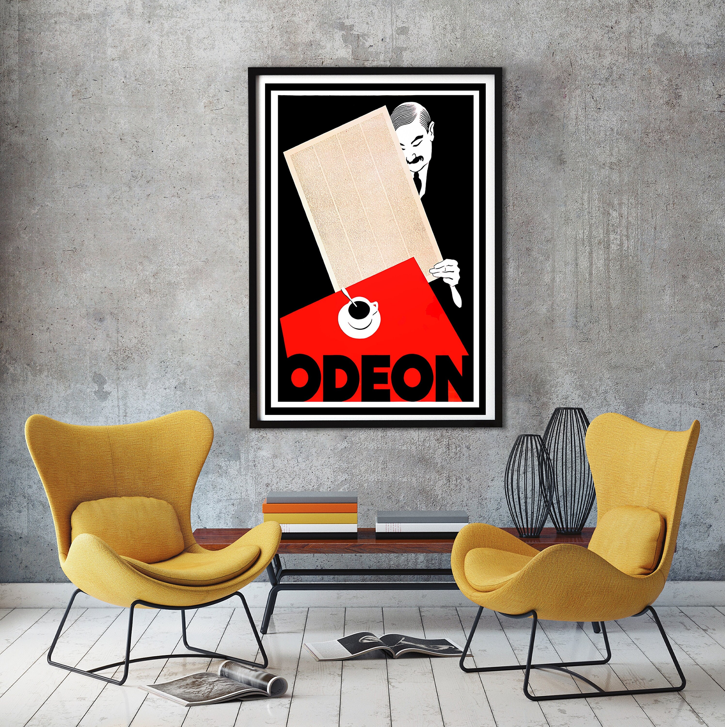 Cafe Odeon, Zurich Vintage Food&drink Poster Canvas Print Gift Poster ...