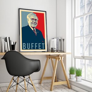 Warren Buffett Wall Art , Warren Buffett Hope Poster, Canvas Print ...
