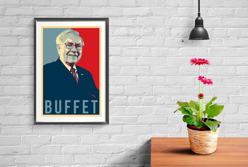 Warren Buffett Wall Art , Warren Buffett Hope Poster, Canvas Print ...