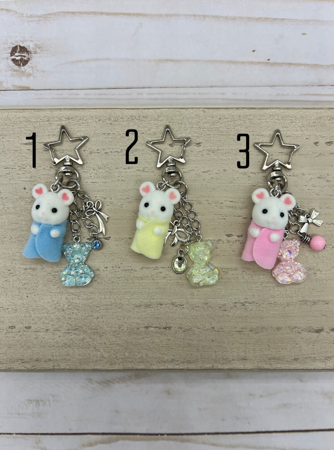 Calico Critters Keychain (baby Mice Edition) - Etsy