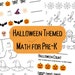 Halloween Themed Math Worksheets (pre-k) - Etsy