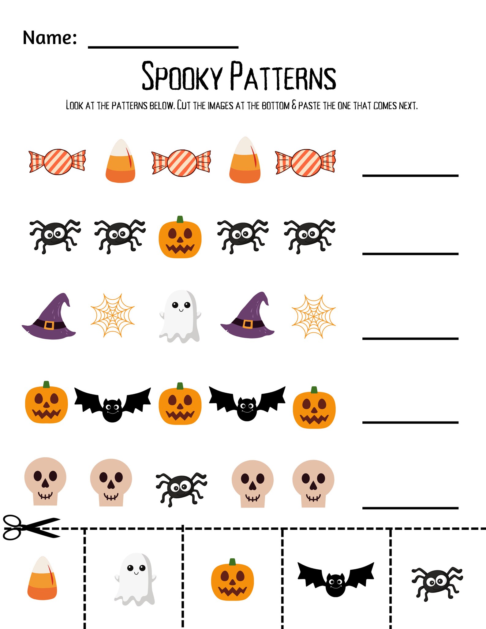 Halloween Themed Math Worksheets (pre-k) - Etsy
