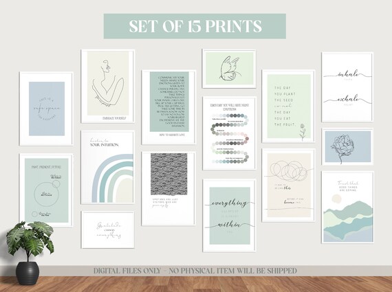 15 Mental Health Growth Mindset Therapist Office Decor Signs - Etsy