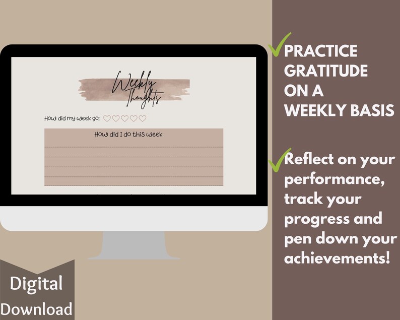 Minimalist Gratitude Journal, Daily Gratitude Journal, Self-care ...