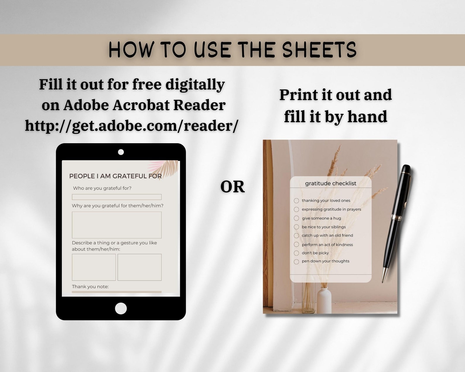 Minimalist Gratitude Journal, Daily Gratitude Journal, Self-care ...