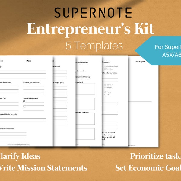 Supernote A6x Template - Etsy