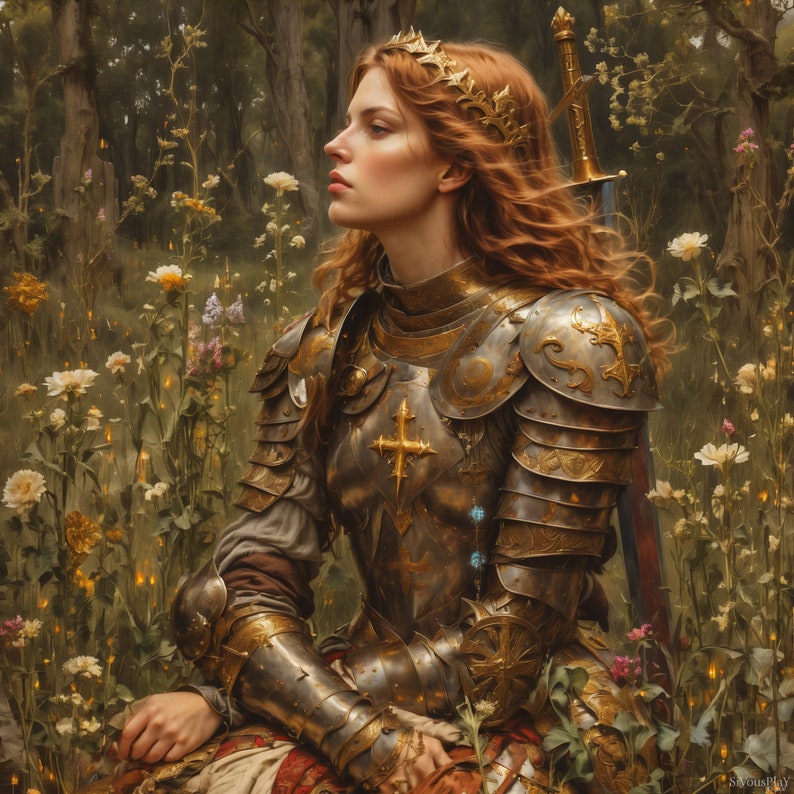 Joan of Arc Re-imagined Art: Fantasy Portrait (digital Download) - Etsy