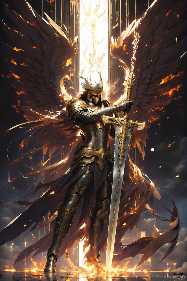 Archangels Phoenix Warrior Collection 1, Instant Download, Printable ...