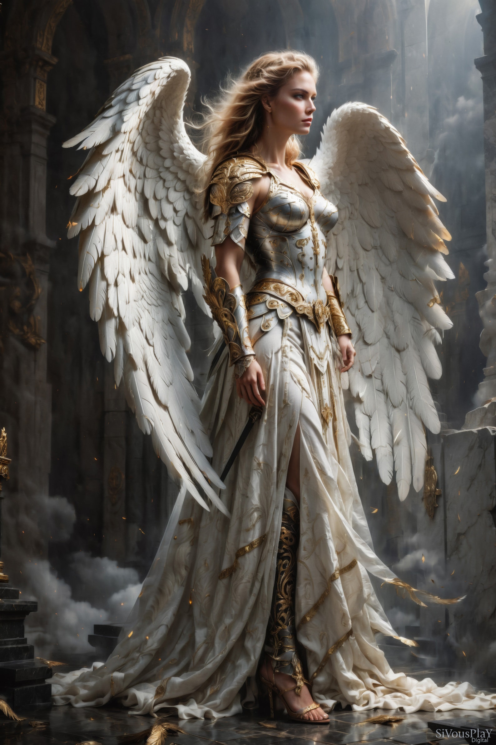 Heavenly Angel Art Print: Fantasy Digital Poster (digital Download) - Etsy