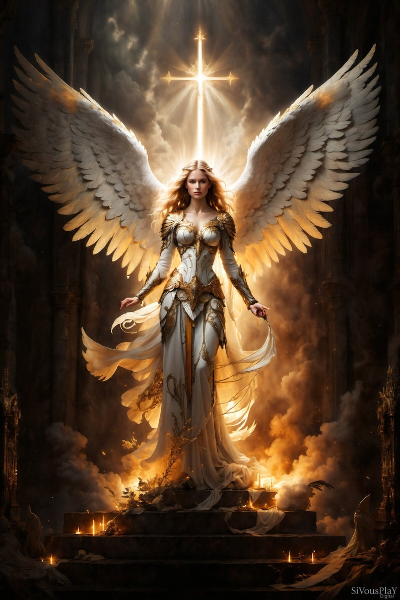 Holy Light Angels Collection #1, Instant Download, Printable Art ...