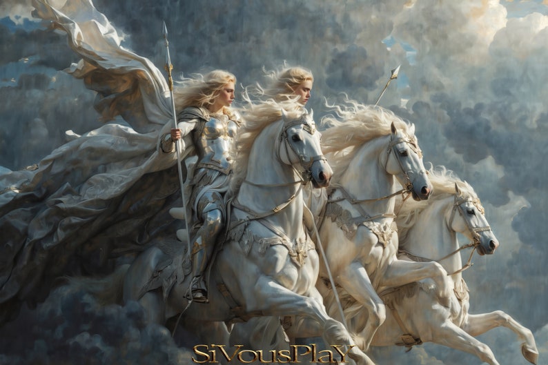 Ride of the Valkyries Art Print: Fantasy Legend Digital Download - Etsy