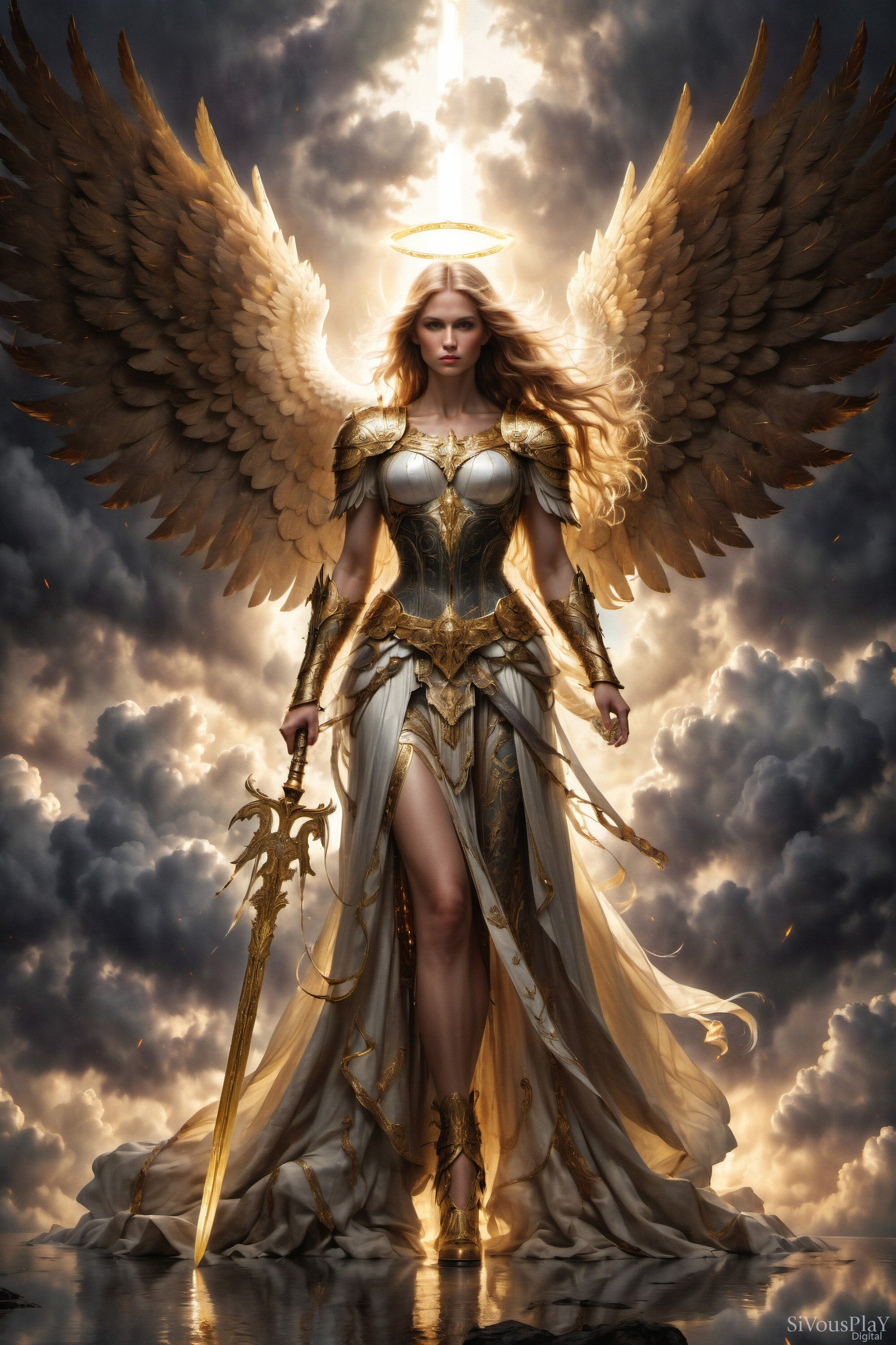 Female Archangels Collection 1, Instant Download, Printable Art, Fantasyart Digital Poster, Wall ...