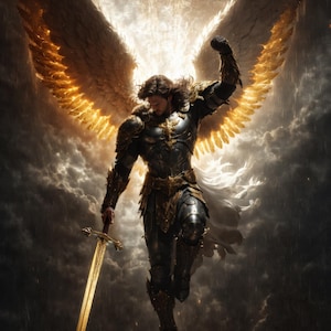 Winged Protector Art Print: Fantasy Legend Digital Download - Etsy