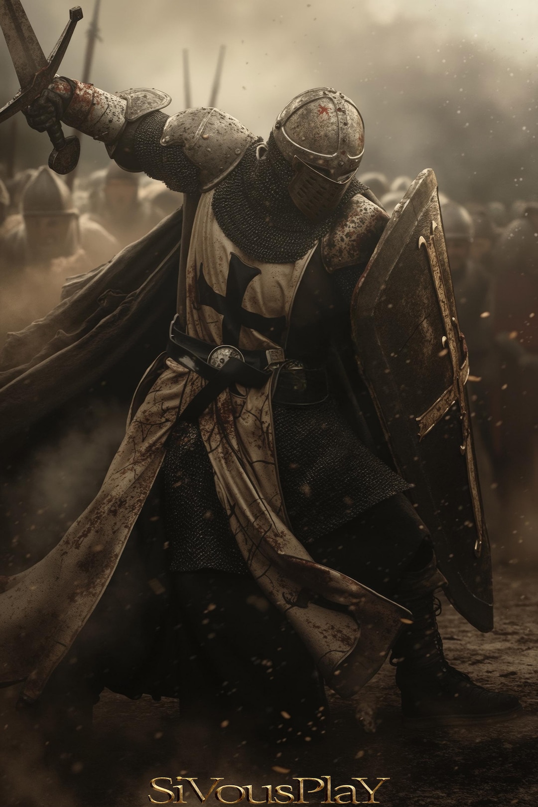 Templars Collection #1, Instant Download, Printable Art, Fantasyart ...