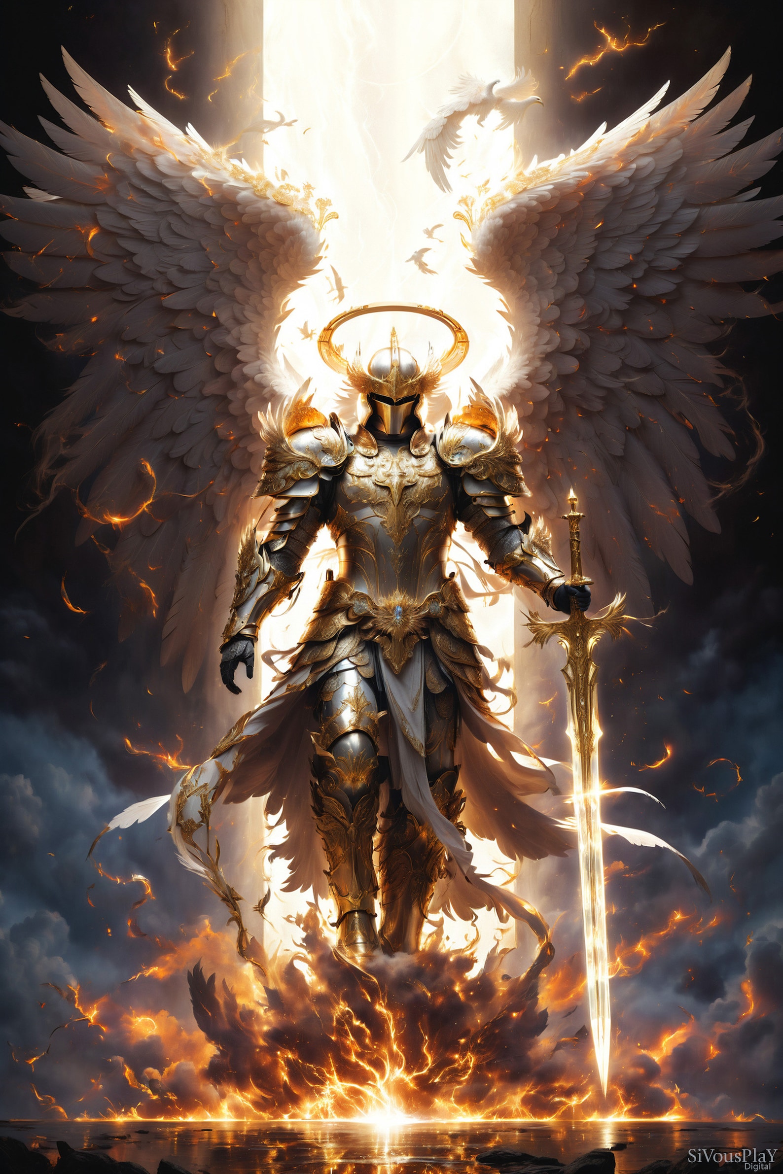 Archangels Phoenix Warrior Collection 1, Instant Download, Printable ...