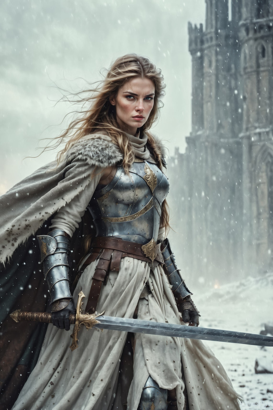 Fantasy Paladin Art Print: Digital Download, Female Knight Poster - Etsy