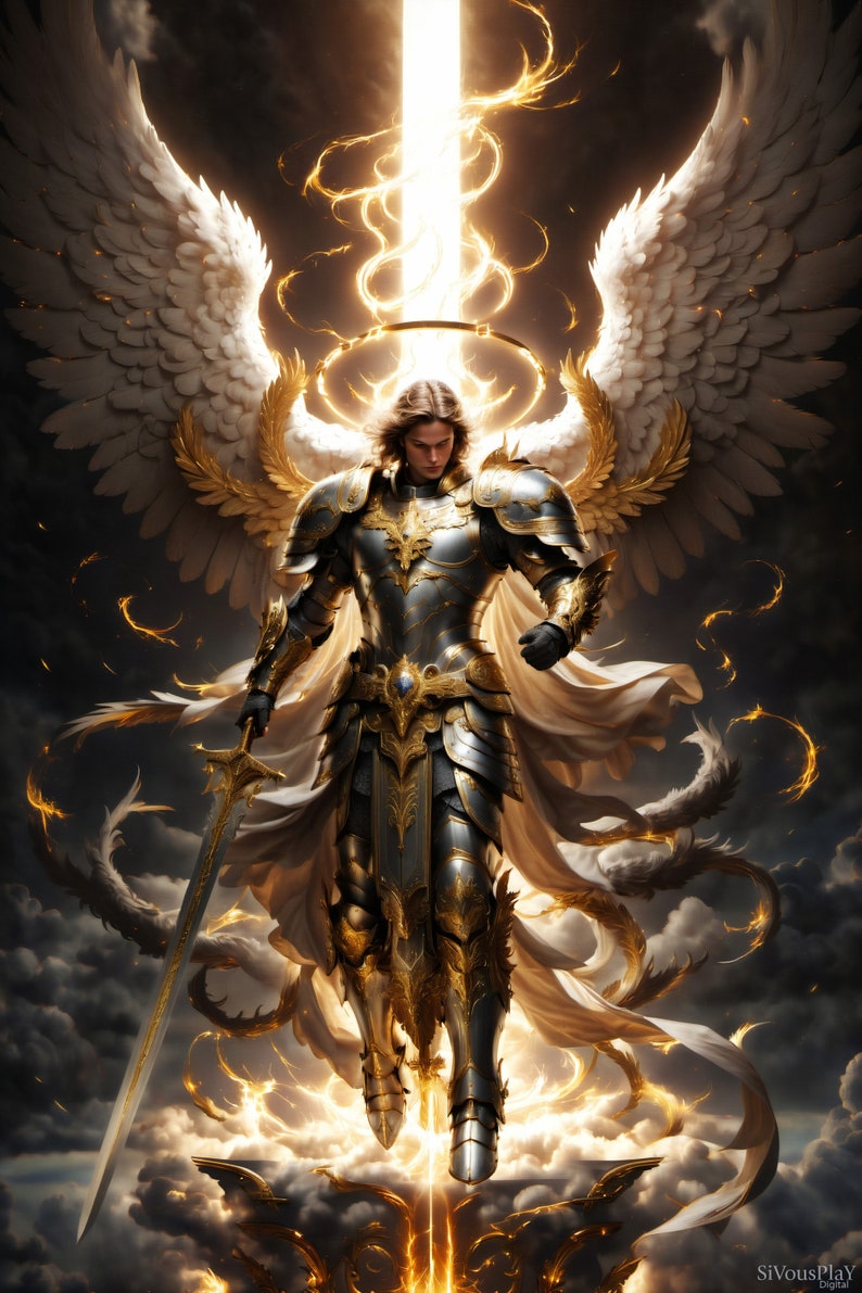 Archangels Collection #1, Instant Download, Printable Art, Fantasyart ...