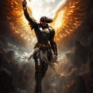 Winged Protector Art Print: Fantasy Legend Digital Download - Etsy