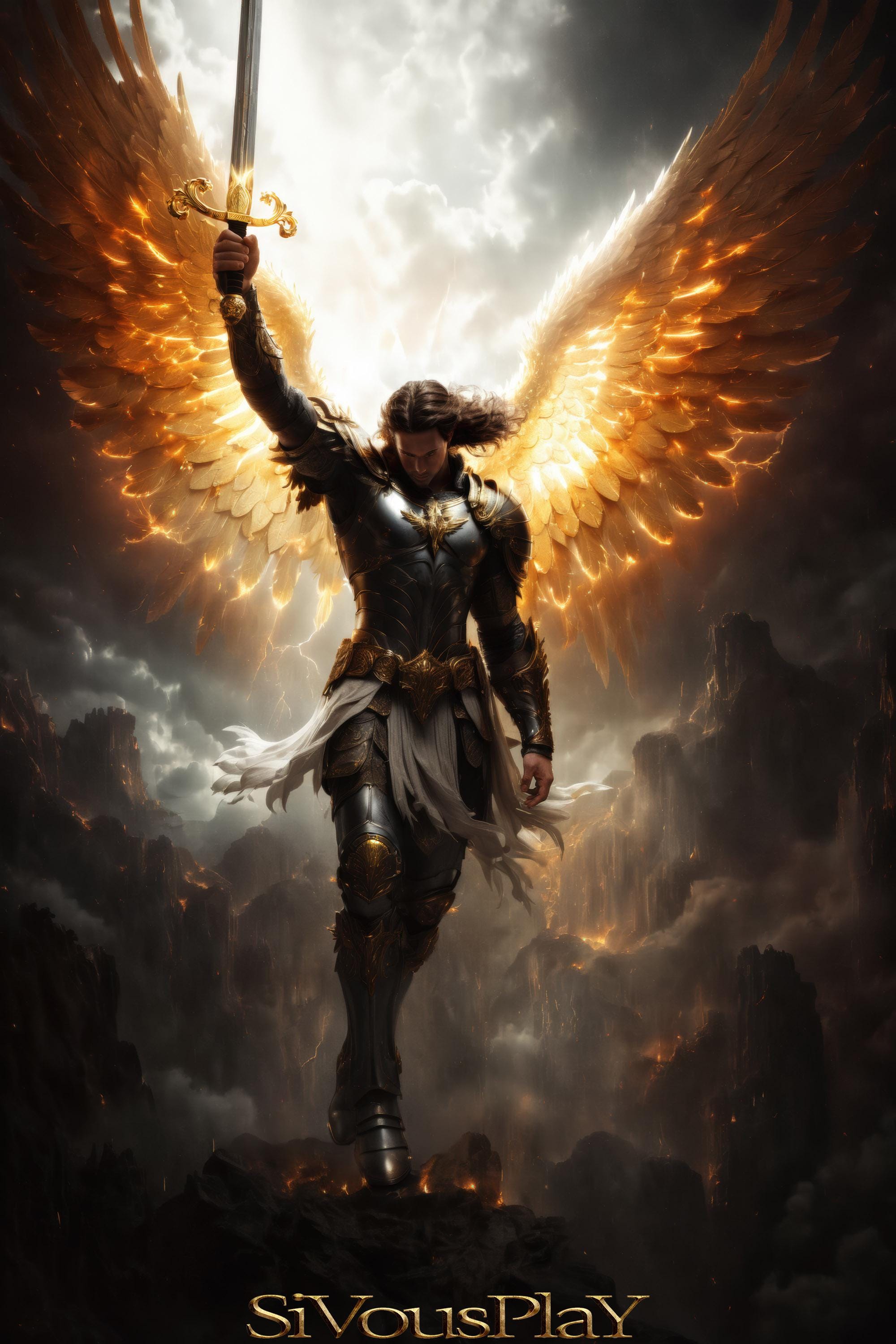 Winged Protector Art Print: Fantasy Legend Digital Download - Etsy
