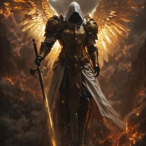 Winged Protector Art Print: Fantasy Legend Digital Download - Etsy