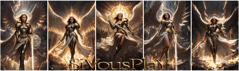 Female Archangels Collection 5, Instant Download, Printable Art ...