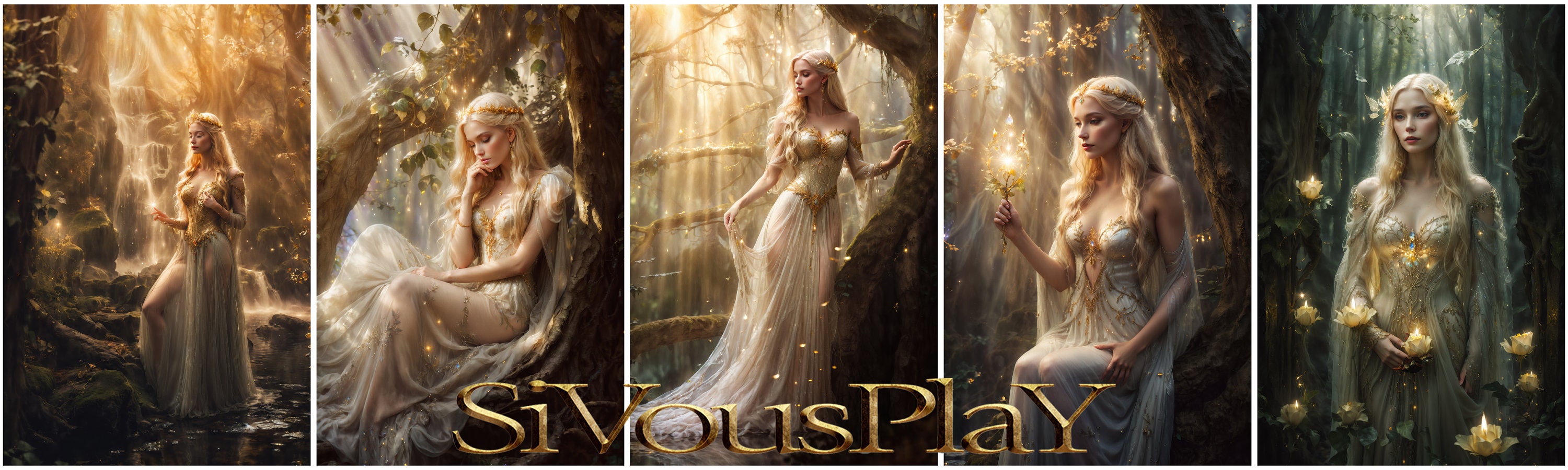 Enchanted Collection 1, Instant Download, Printable Art, Fantasy Art ...