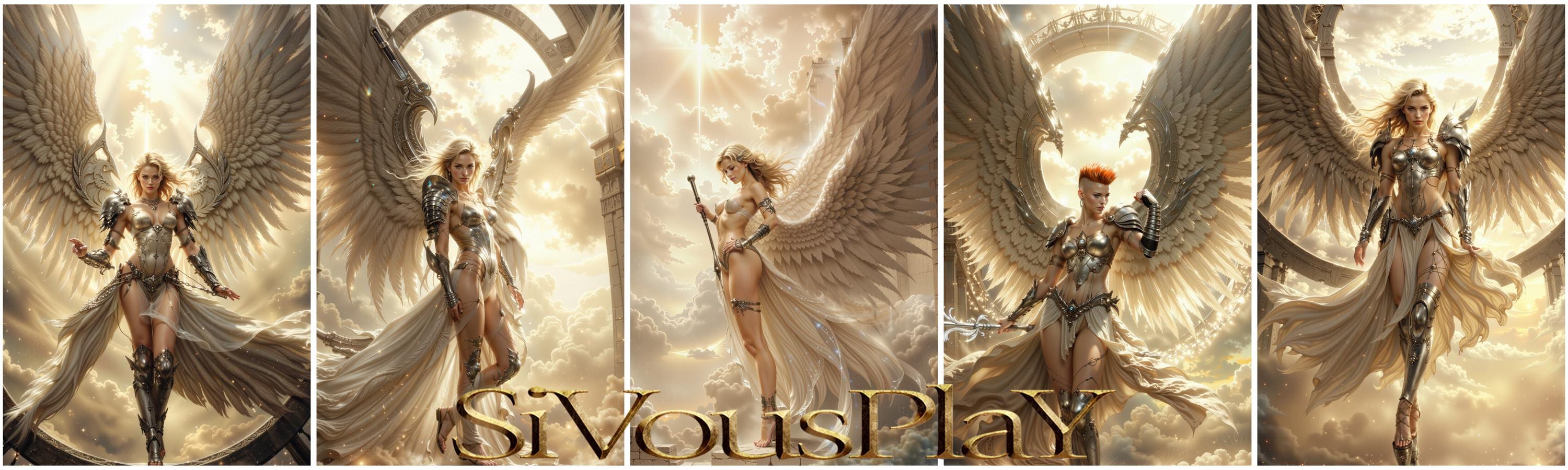 Female Angel Art Print: Scifi Fantasy Poster (digital Download) - Etsy UK