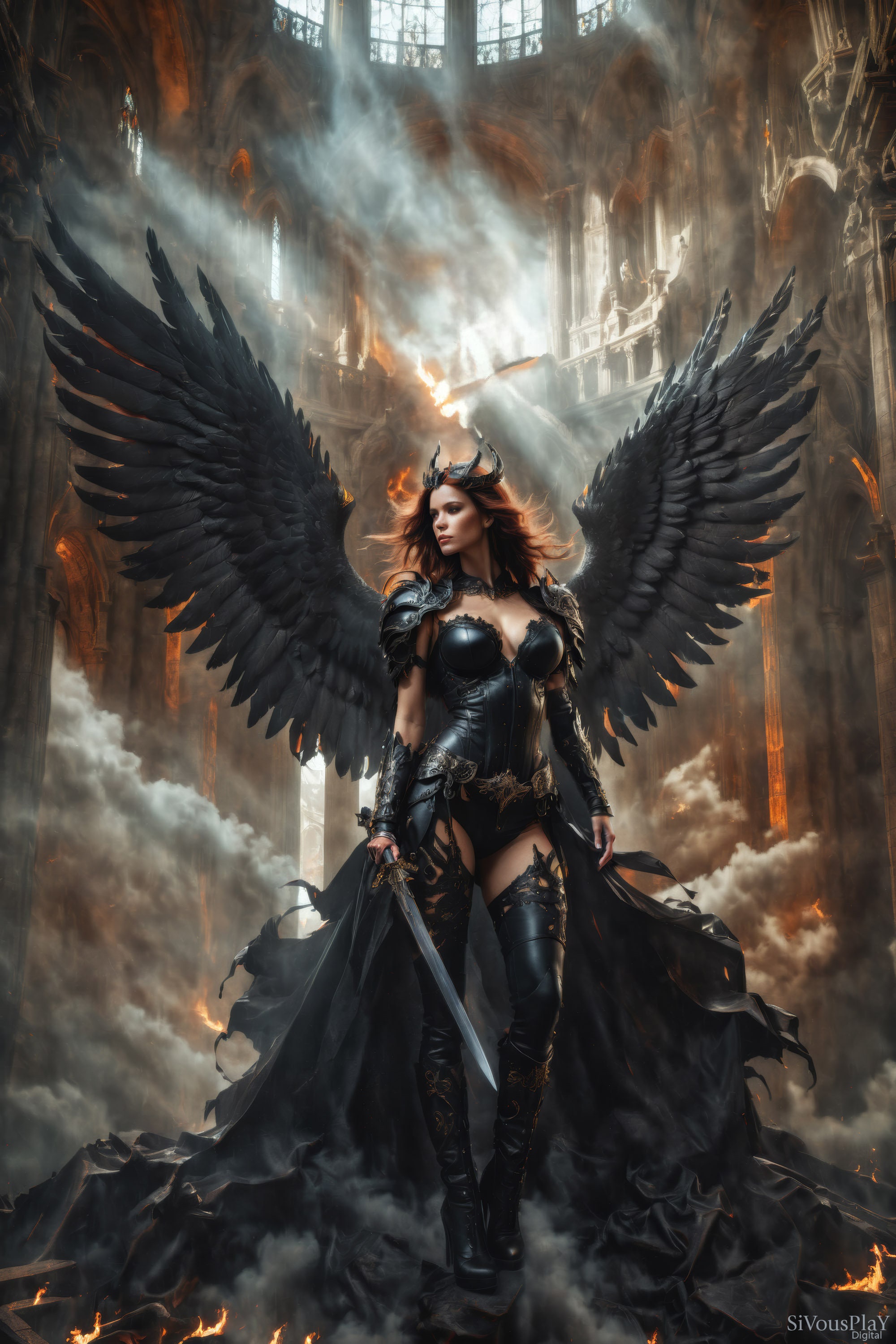 Fallen Angels Collection 1, Instant Download, Printable Art, Fantasy ...