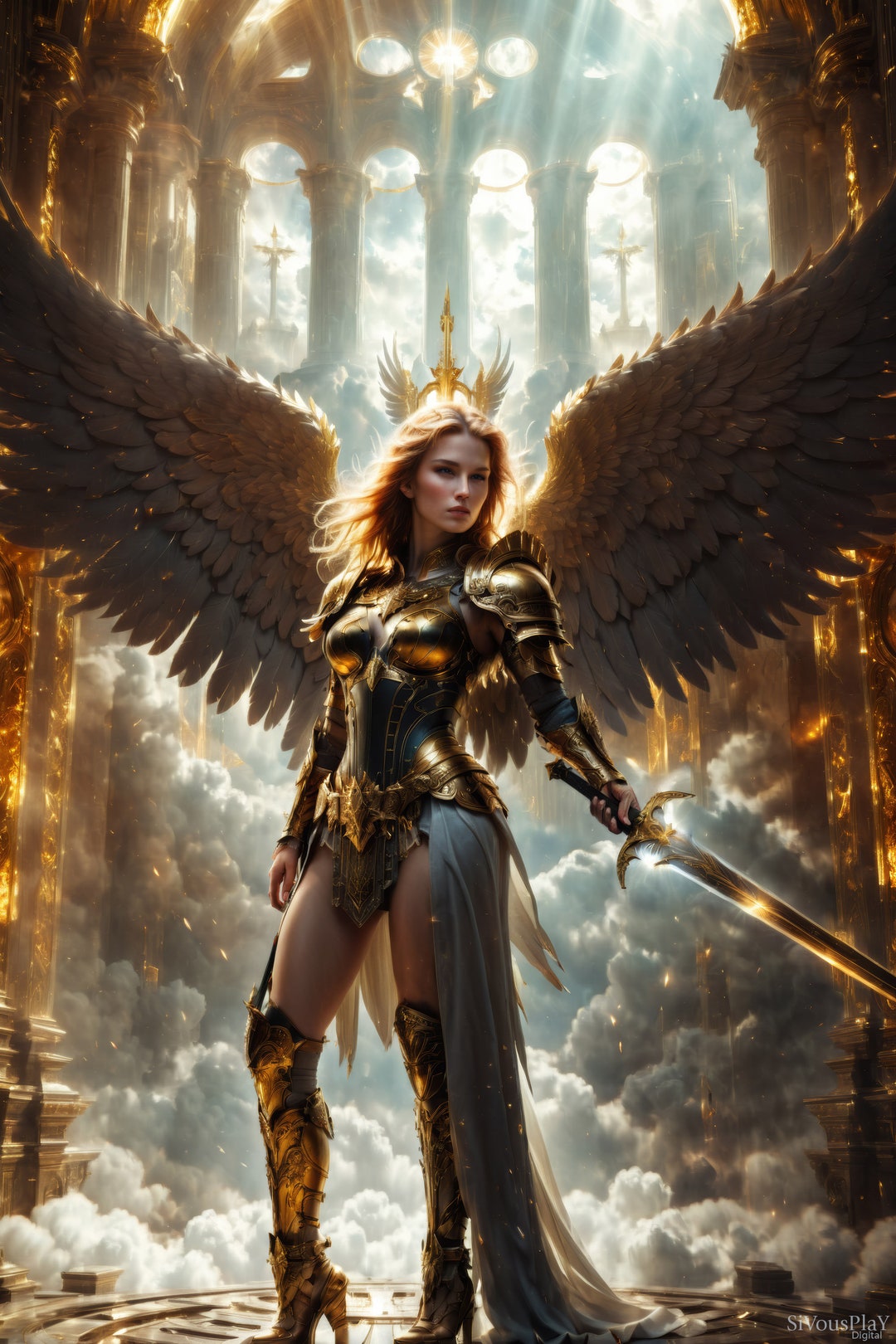 Battle Angels Collection #5, Instant Download, Printable Art ...