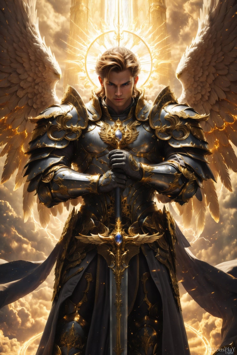 Archangels Collection #3, Instant Download, Printable Art, Fantasyart ...