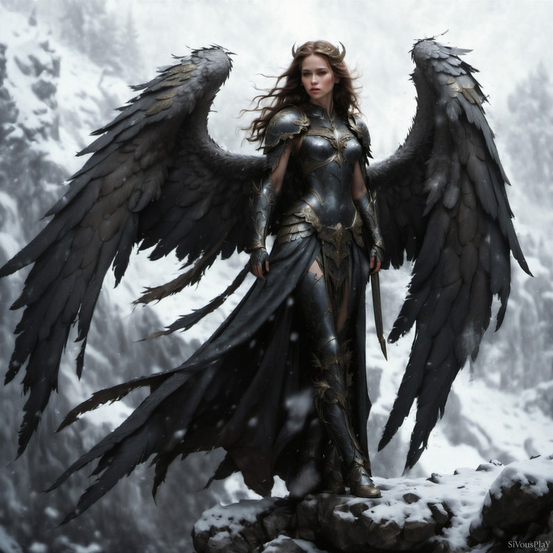 Battle Angels Collection 1, Instant Download, Printable Art, Fantasyart ...