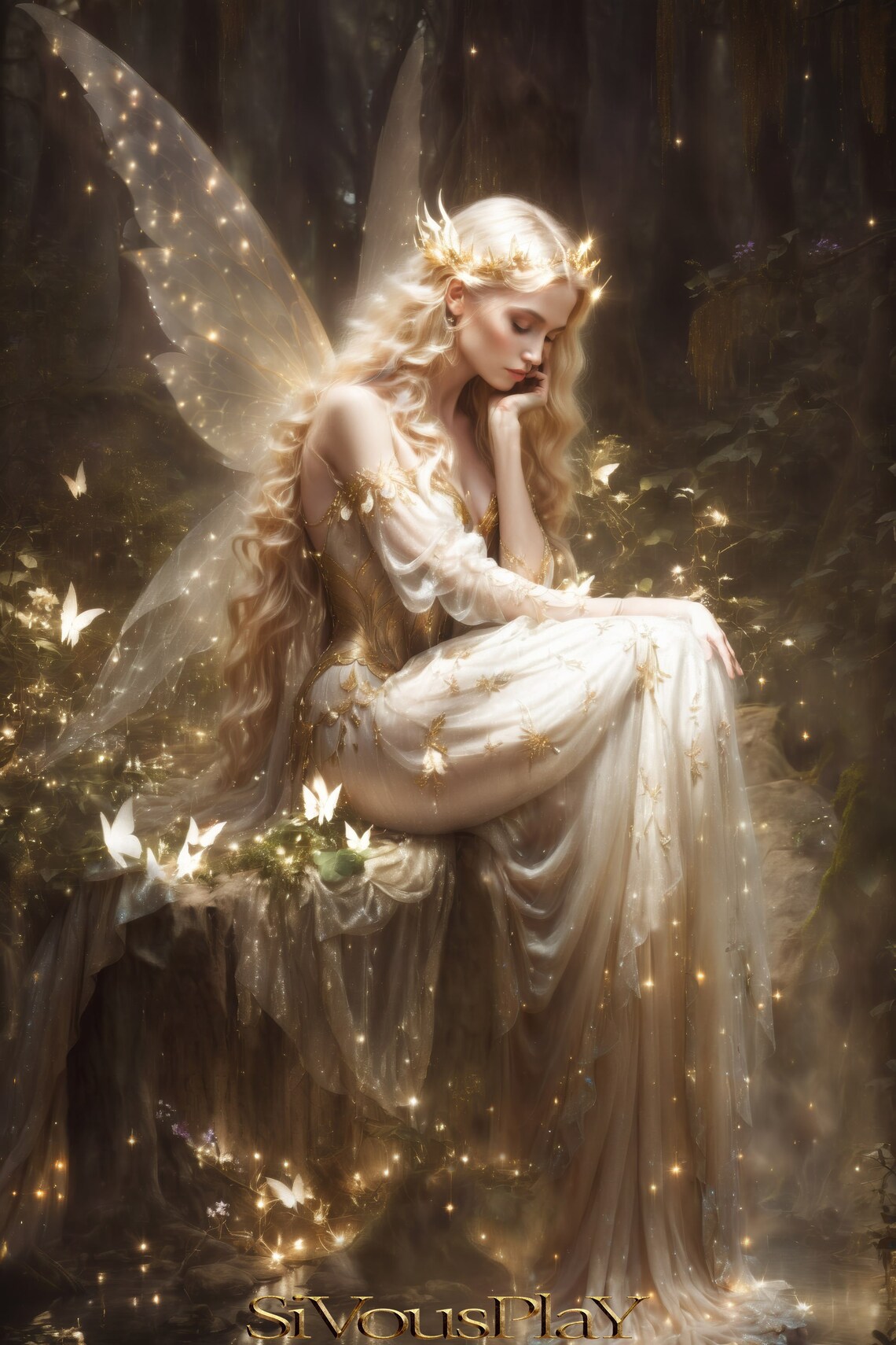 Diaphanous Fairy Art Print: Fantasy Fae Elves (digital Download) - Etsy